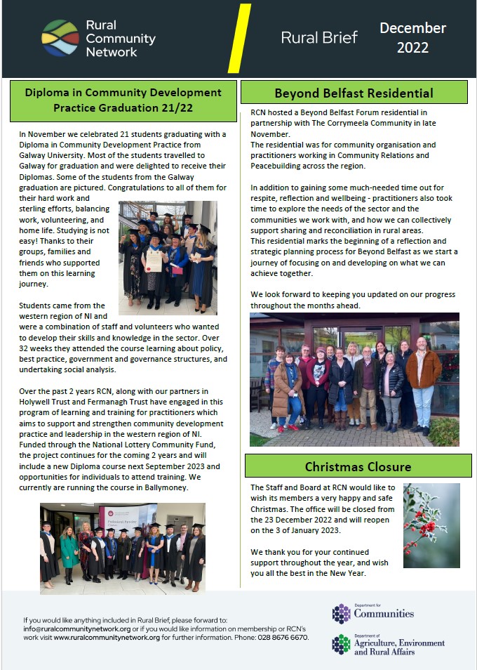 Rural Brief - December 2022 - Rural Community Network